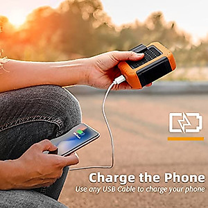 SLENPET 6000mAh Portable Waist Clip Fan with 23H Working Time, 6200RPM Strong Airflow, 3 Speeds, Rechargeable Battery Operated Personal Fan, Hands-free USB Belt Fan for Clothes Shirt Farm Work Hiking