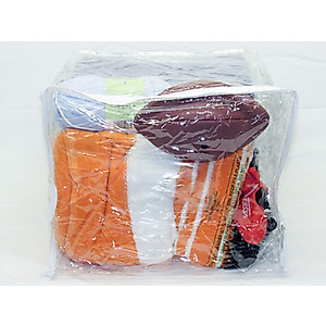 5-Pack Clear Vinyl Zippered Storage Bags 15 x 18 x 12 Inch