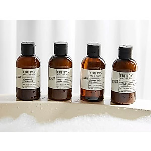 EDITION Le Labo Bath and Body Set - Signature Black Tea Scent - Includes Shampoo, Conditioner, Shower Gel and Body Lotion in Reusable Canvas Pouch - 3 oz. Bottles