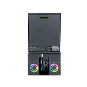 Cooling Fan Compatible for Xbox Series X, External Cooler Game Console Cooling Systems with 2 Cooling Fan and 1 USB Port