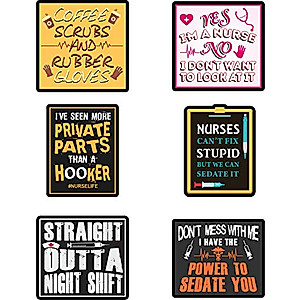Nurse Stickers - Support Nurses with These Medical Stickers - Show Your Nursing Pride - Cool Stickers for Nurses - Pack of 33