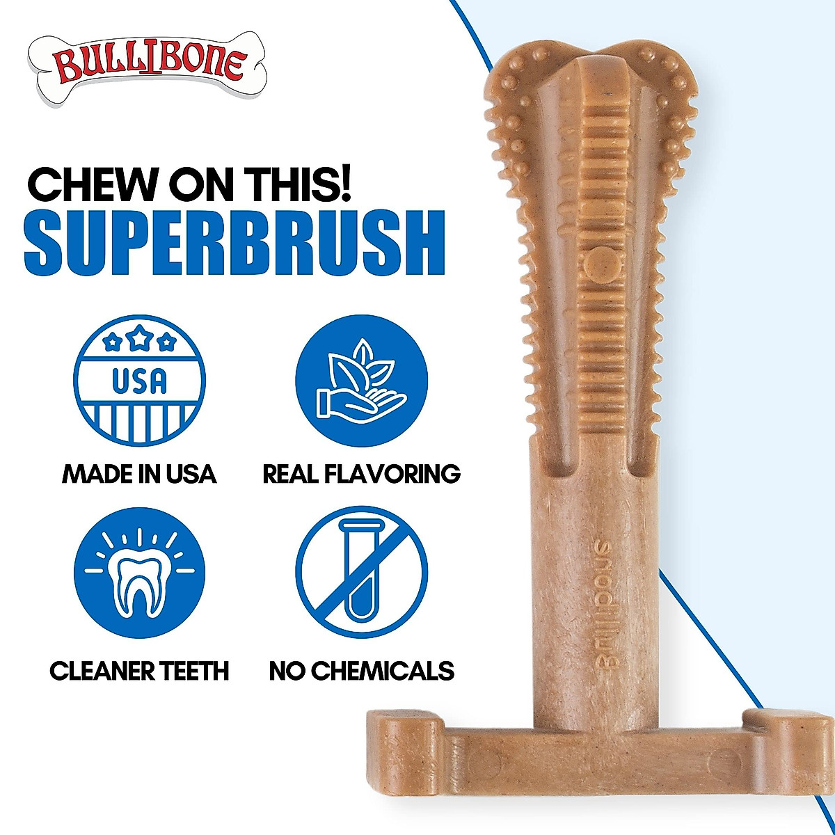 Bullibone All Stars XL Bundle - Improves Dental Hygiene, Easy to Grip Bottom, Four Delicious Flavors