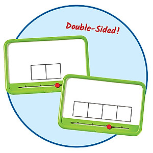 hand2mind Elkonin Boxes Magnetic Dry Erase Boards Set, Phonemic Awareness, Speech Therapy Materials, Letter Sounds for Kindergarten Phonics, Science of Reading Manipulatives (Set of 8)