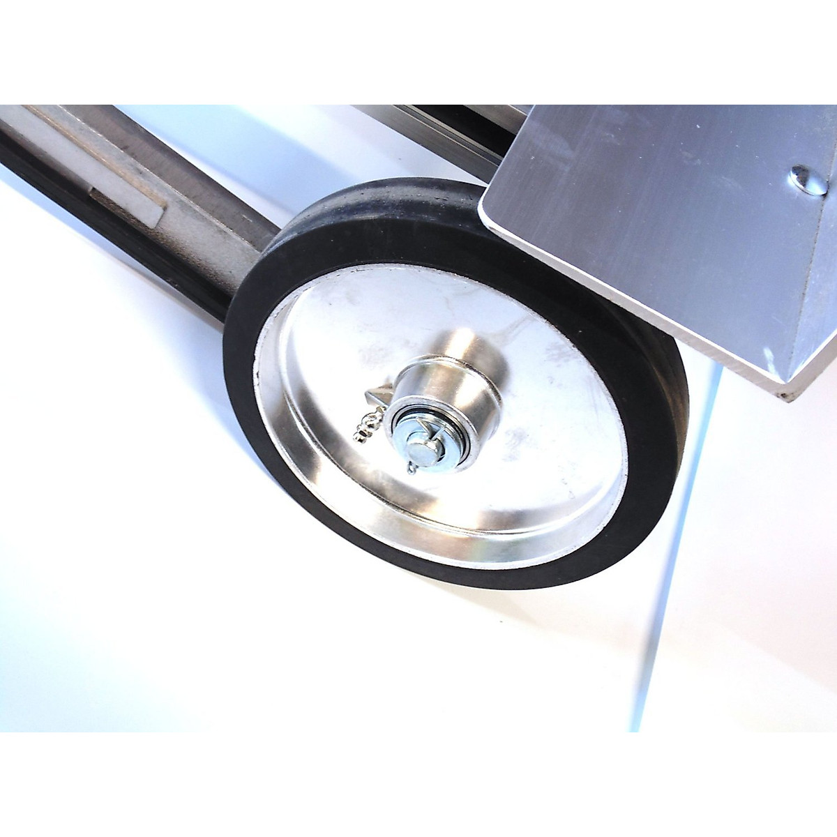 (1 Pc) Troy Safety WAW8 8" x 1 5/8" Aluminum Flat Free Wheel for Hand Trucks