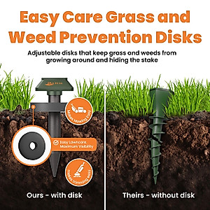 ACRE lot Mole Repellent for lawns Gopher Repellent Ultrasonic Solar Powered Snake Repellent Deterrent Mole Repeller Vole Repellent Outdoor Lawns Garden Yard All Pests Sonic Spikes Stakes Chaser 9pk