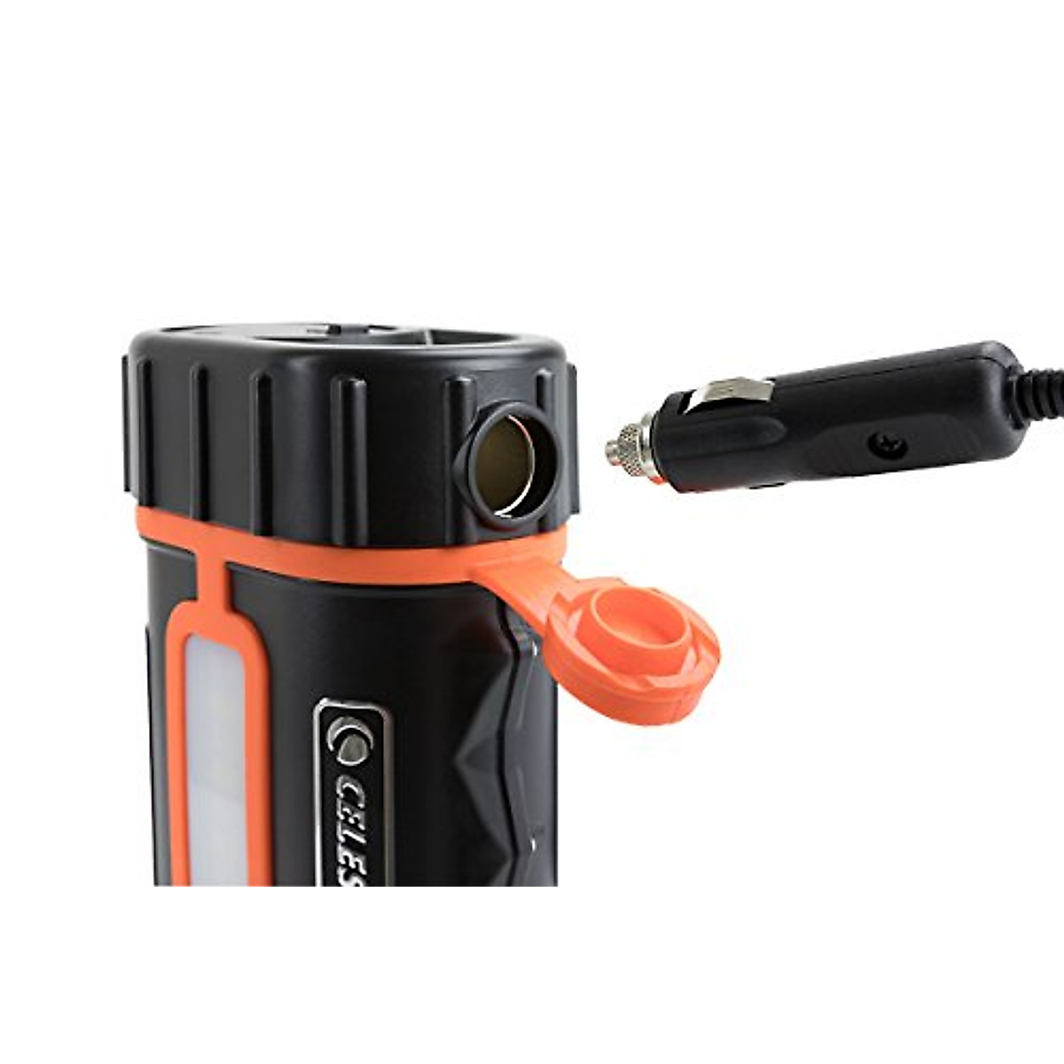 Celestron - PowerTank Lithium Pro Telescope Battery – Rechargeable Portable 12V Power Supply for Computerized Telescopes – 17 hour capacity/ 158.74Wh - Red/White LED Light - 2 USB Ports, Black(18768)