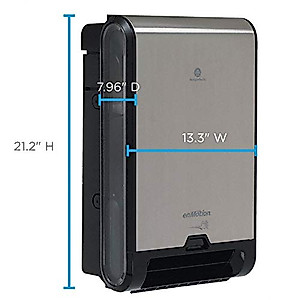 Enmotion Flex 59766 Automatic Touchless Paper Towel Dispenser by Georgia Pacific Pro, Stainless Steel, 1 Dispenser