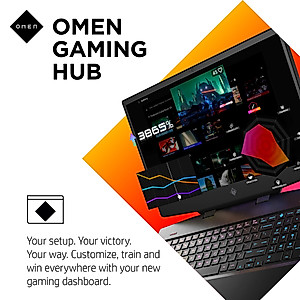 OMEN 15 Gaming Laptop, NVIDIA GeForce GTX 1660 Ti, Intel Core i7-10750H, 8 GB DDR4 RAM, 512 GB PCIe NVMe SSD, 15.6" Full HD, Windows 10 Home, RGB Keyboard (15-dh1020nr, 2020 Model)