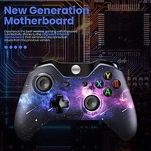 Jalop Xbox One Controller Wireless, Compatible with Xbox One, Xbox Series S, Xbox Series X, Xbox One Elite, Xbox One S, Xbox One X Windows 11/10/8/7, Custom Starry Sky Design with 3.5mm Audio Jack.
