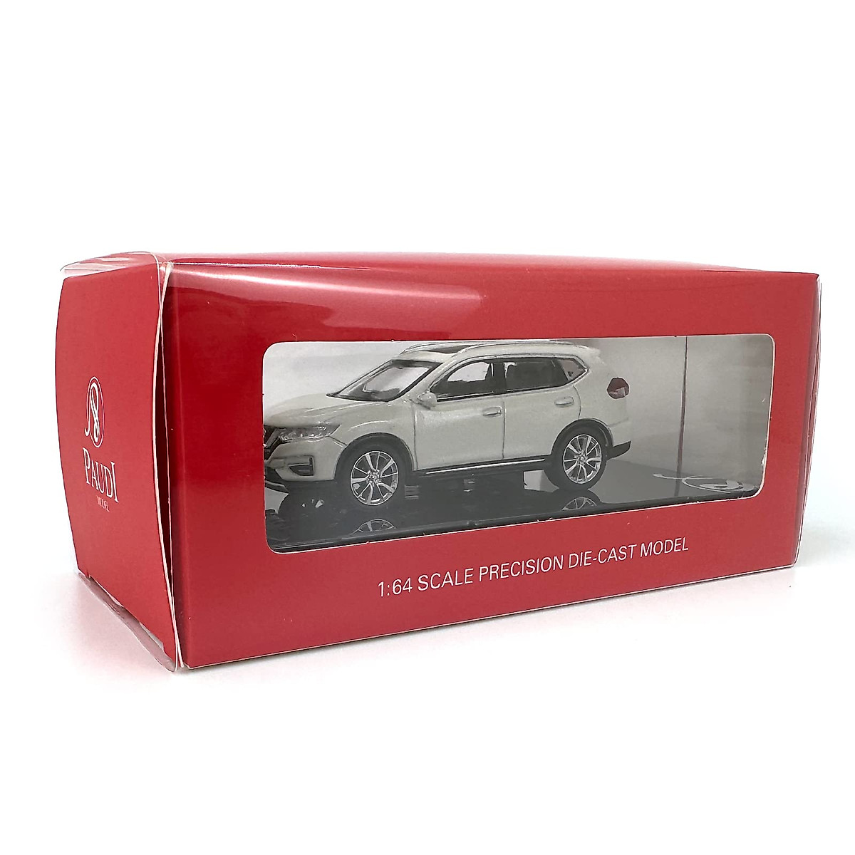 PAUDIMODEL Paudi Model 1/64 Scale Diecast Cars X-Trail Minicar 2018 for Adults Collection Whtie, White