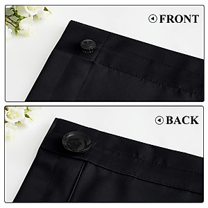 StangH Blackout Blind Shades for Curtain Liners - Temporary Travel Portable Adjustable Light Blocking Curtains for Car/Bay/Roof Window/Sliding Door/Nursery, Black, W51 x L78, 1 Panel