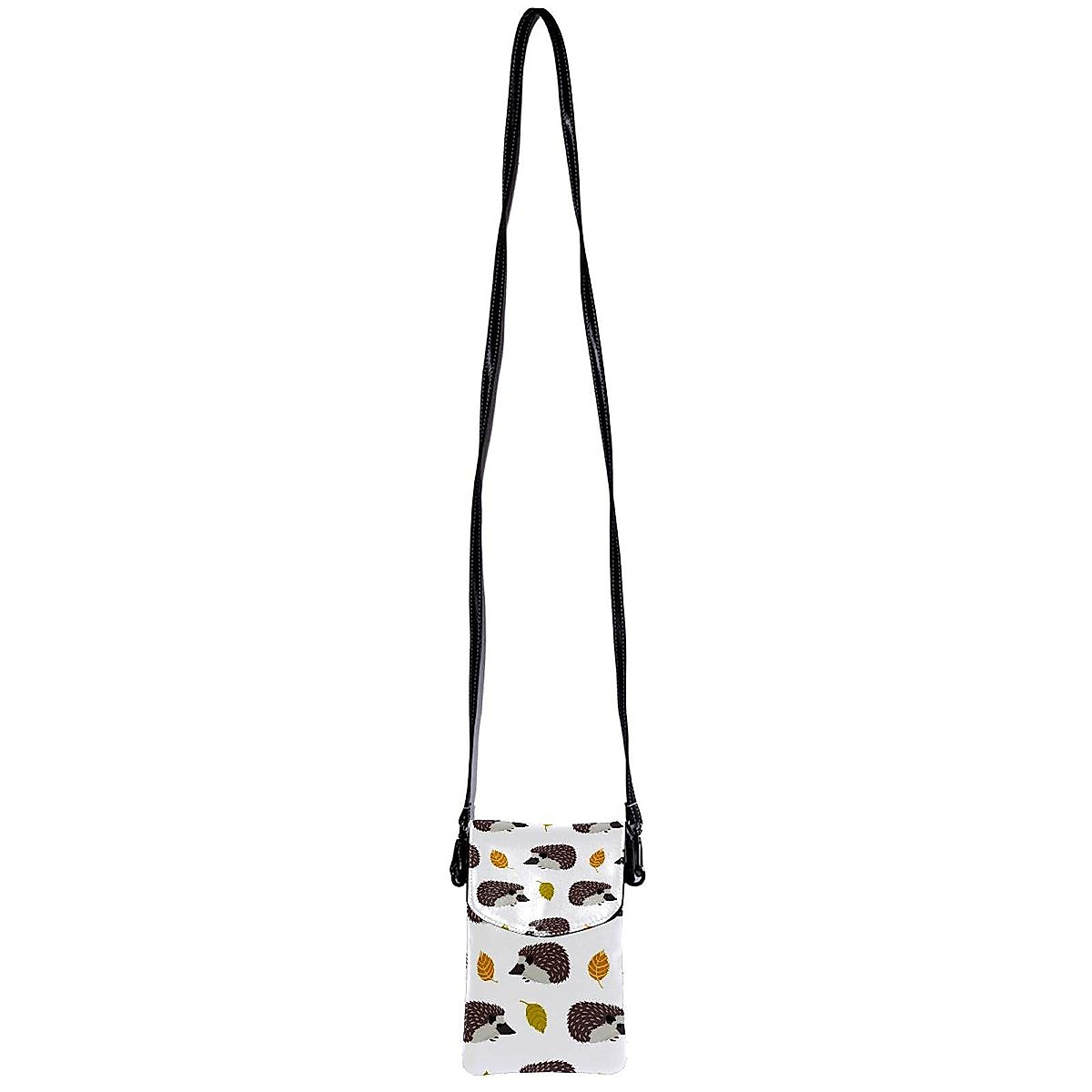 MAPOLO Cute Hedgehog Pattern Women Small Crossbody Bag Cell Phone Purse Wallet for Women Girls