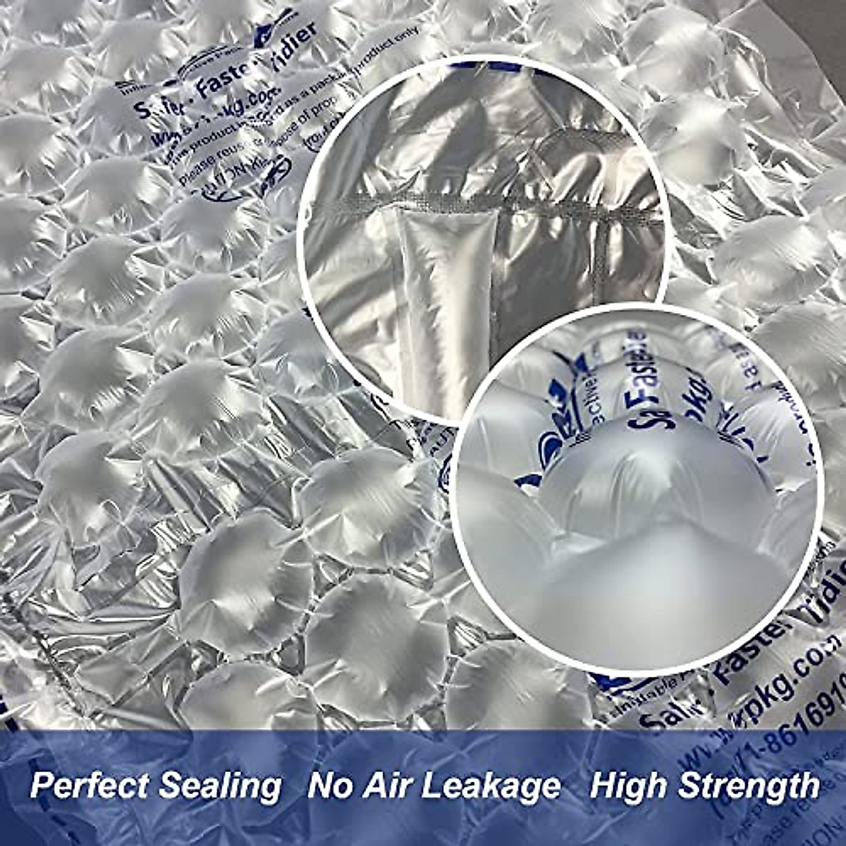 Air Cushion Film, Inflatable Air Bubble Bags Roll 15.8 inchX490feet Small Air Bubbles for Packaging Used with Air Cushion Machine, Shipping Supplies Packaging Materials for Packing Fragile Items