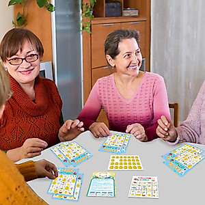 XJF Easter Bingo Game for Kids,24 Players for Kids Party Supplies,School Classroom Activities