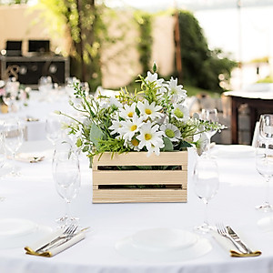 Roowest Small Wooden Crates 5" Craft Nesting Wood Basket Unfinished Storage for Display Storage Decor DIY Milk Wine Towel Toys Retail Art Craft Home Bathroom(24 Pcs)