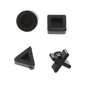 New 8 Pcs Non-Slip Silicone Rubber Bottom Feet Pad Set Part Replacement for PS4 Pro Game Console