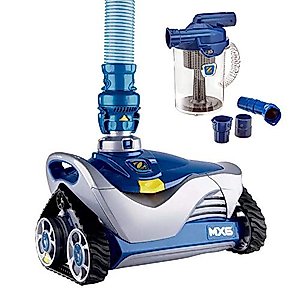 Zodiac MX6 Automatic Suction Side Pool Cleaner Vacuum with Zodiac Cyclonic Leaf Canister, Cyclonic Suction and X-Trax for Extreme Maneuverability
