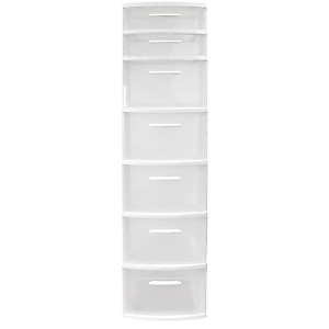 MQ Eclypse 7-Drawer Plastic Storage Unit in White