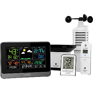 La Crosse Technology C83100-INT WiFi Professional Weather Station, Black