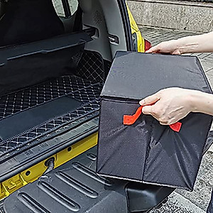 Car Trunk Storage Box Folding Basket Interior Stowing Tidying Organizer for Universal Accesories