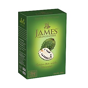 James Pure Ceylon Green Tea with Soursop (3.5oz/100gm loose Tea)