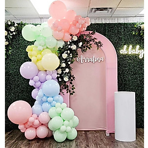 Pastel Green Balloons in different sizes 5 10 12 18inch-134pcs Pastel Green Balloons for Garland Arch，Baby Shower Graduation Wedding Anniversary Gender Reveal Birthday Party Decorations