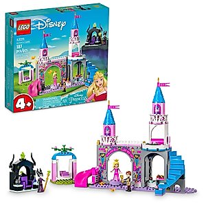 LEGO Disney Princess Aurora's Castle Building Toy Set 43211 Disney Princess Toy with Sleeping Beauty, Prince Philip and Maleficent Mini-Doll Figures, Disney Gift Idea for Kids Boys Girls Age 4+