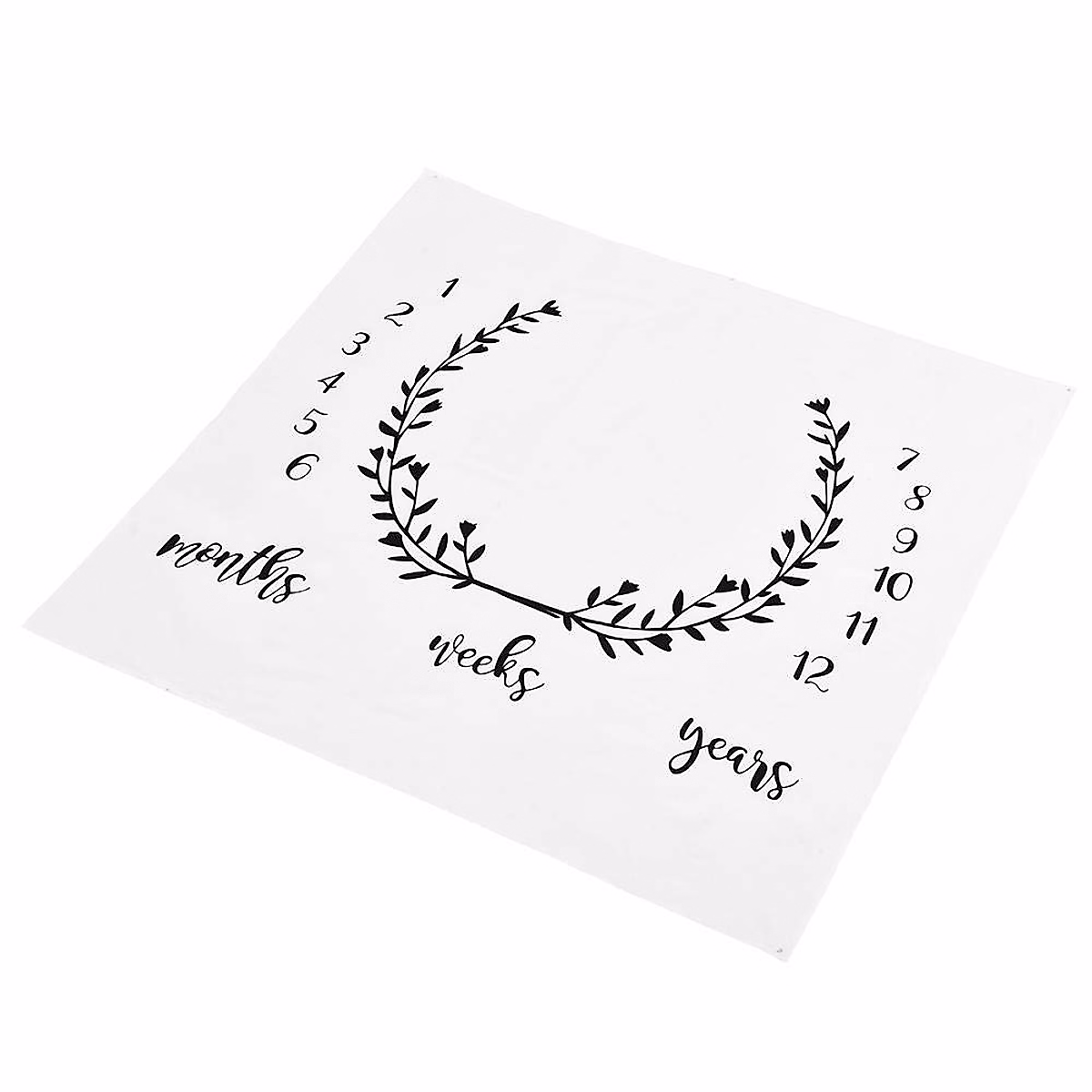 Tnfeeon Baby Photography Prop Blanket, Baby Blanket Infant Growth Record Blanket Newborn Photography Props for Boys Girls(C)