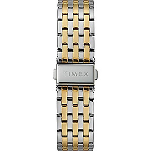 Timex Men's Dress Analog 41mm Stainless Steel Bracelet Watch, Two-Tone