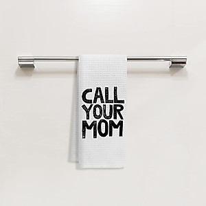 Voatok Minimalist Call Your Mom Bath Towel,Graduation Gifts Decorative Towel,College Dorm Room Towel Decor,Freshman Gifts