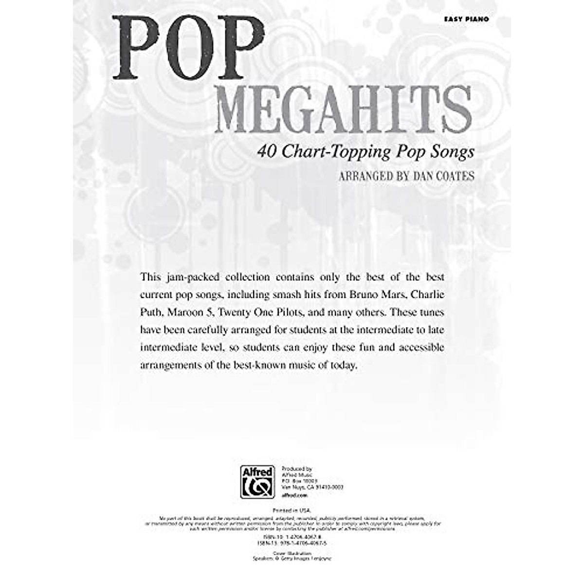 Pop Megahits: 40 Chart-Topping Pop Songs (Easy Piano)