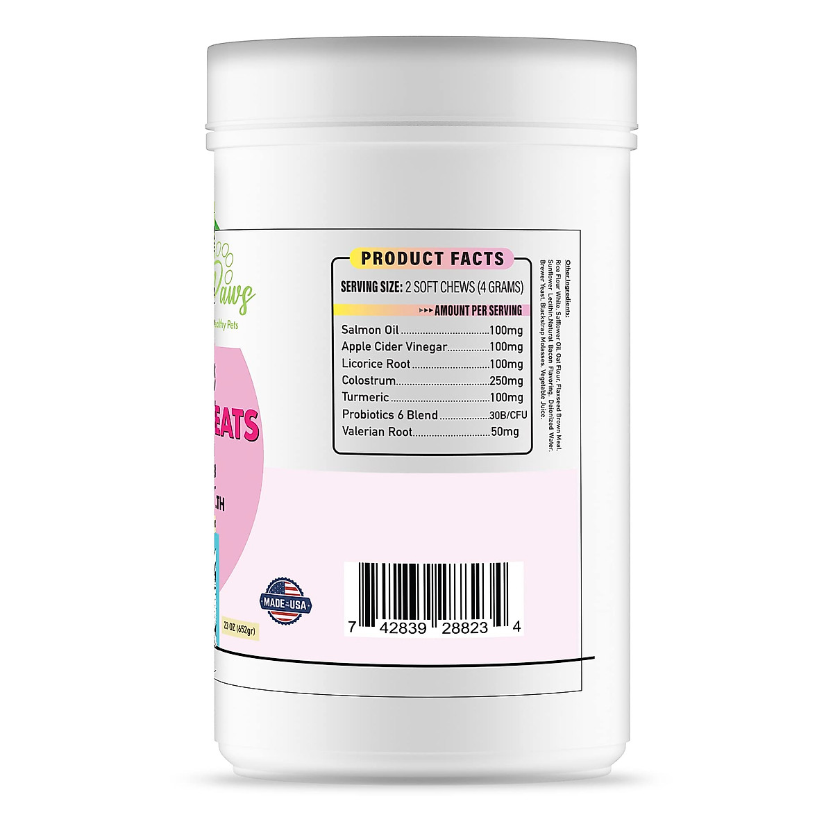 Dog Treats Omega 3 Made in USA Immune Supplement 300 Count (Peanut Butter)