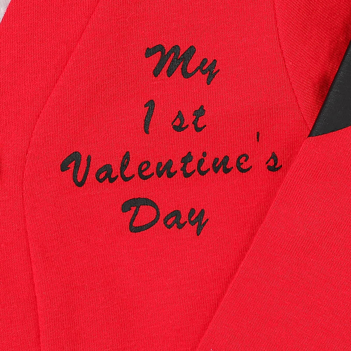 FOCICI Infant Baby Boy Clothes Valentines Day Outfit Spring Newborn Collar Romper Love Heart Pants Sets Red 3-6 Months