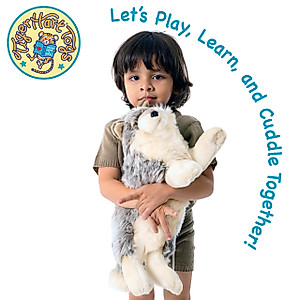 TigerHart Whitaker The Wolf - 14 Inch Stuffed Animal Plush Dog