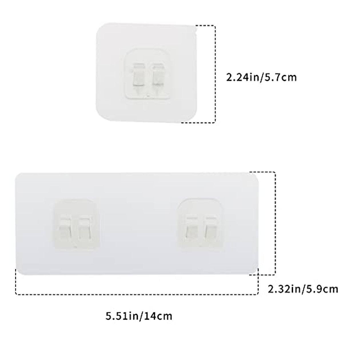 Auswalar 10 PACK Shower Caddy Adhesive Sticker Hooks, Shower Rack Bathroom Caddy, Corner Shower Caddy Adhesive Replacement for Bathroom Soap Dish and Kitchen Accessories