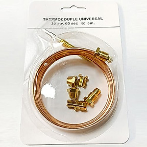 YUELER Oven Thermocouple Controller Probe Stove Cooker Heater Fireplaces Temperature Sensors with 5pcs Fixed Part