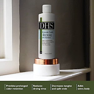 Person & Covey DHS Color Safe Rinse hair dye protection – fragrance free conditioner, conditioner for colored hair, hair care products for women and men