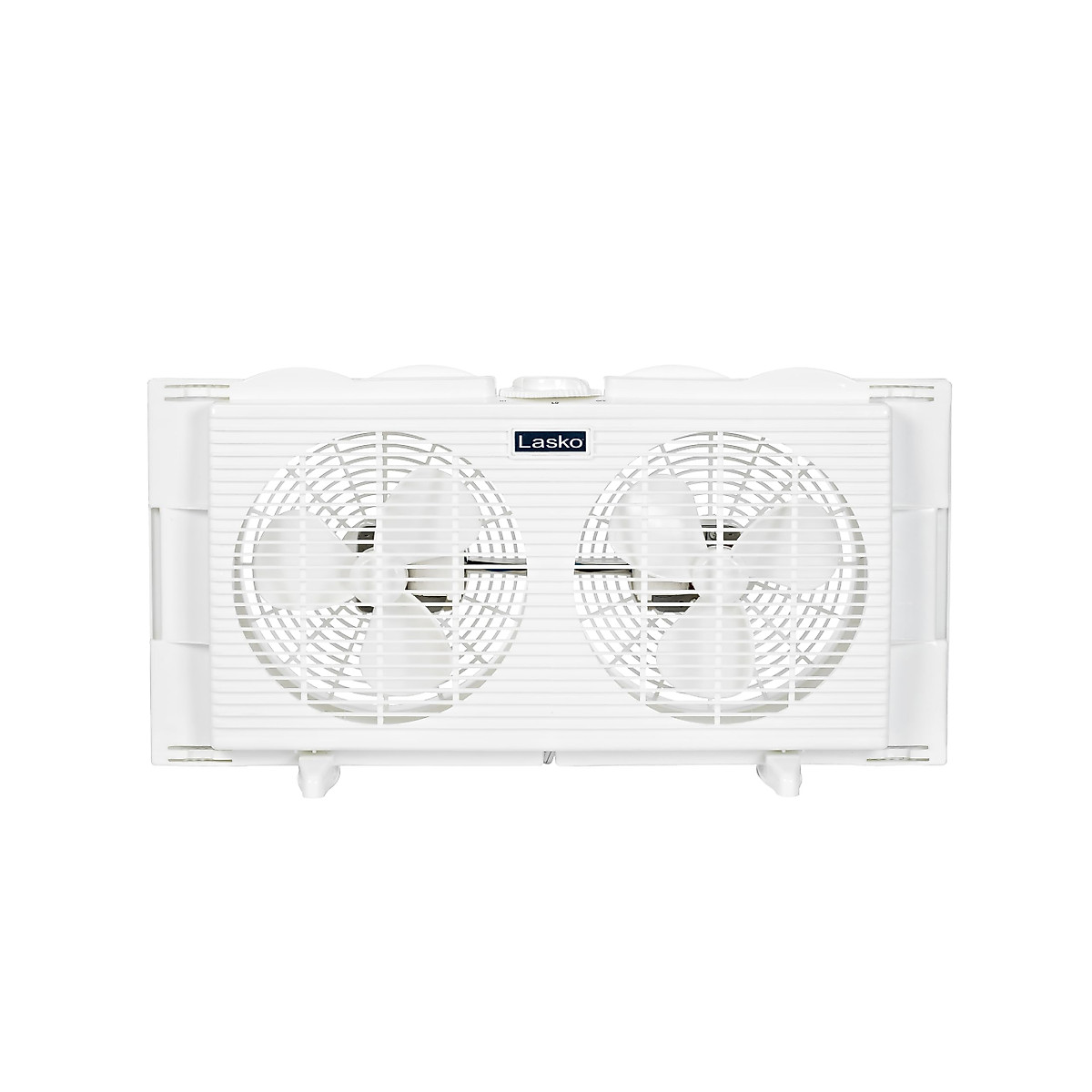 Lasko 2137 Twin Window Fan, 21.8 x 4.5 x 10.5 inches, White