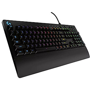 Logitech G213 Wired Gaming Keyboard with Dedicated Media Controls, 16.8 Million Lighting Colors Backlit Keys, Spill-Resistant and Durable Design, Black