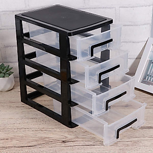 Tofficu Storage Cabinet Storage Drawers Multi Layer Storage Drawer Jewelry Holder Stacking Drawers Storage Drawer Storage Organizer Small Storage Bins Stackable Student Book Desk