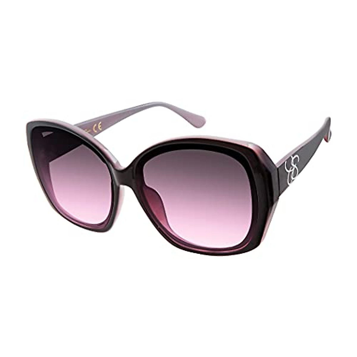 Jessica Simpson Women's J5839 Oversized Butterfly Sunglasses with UV400 Protection - Glamorous Sunglasses for Women, 60mm