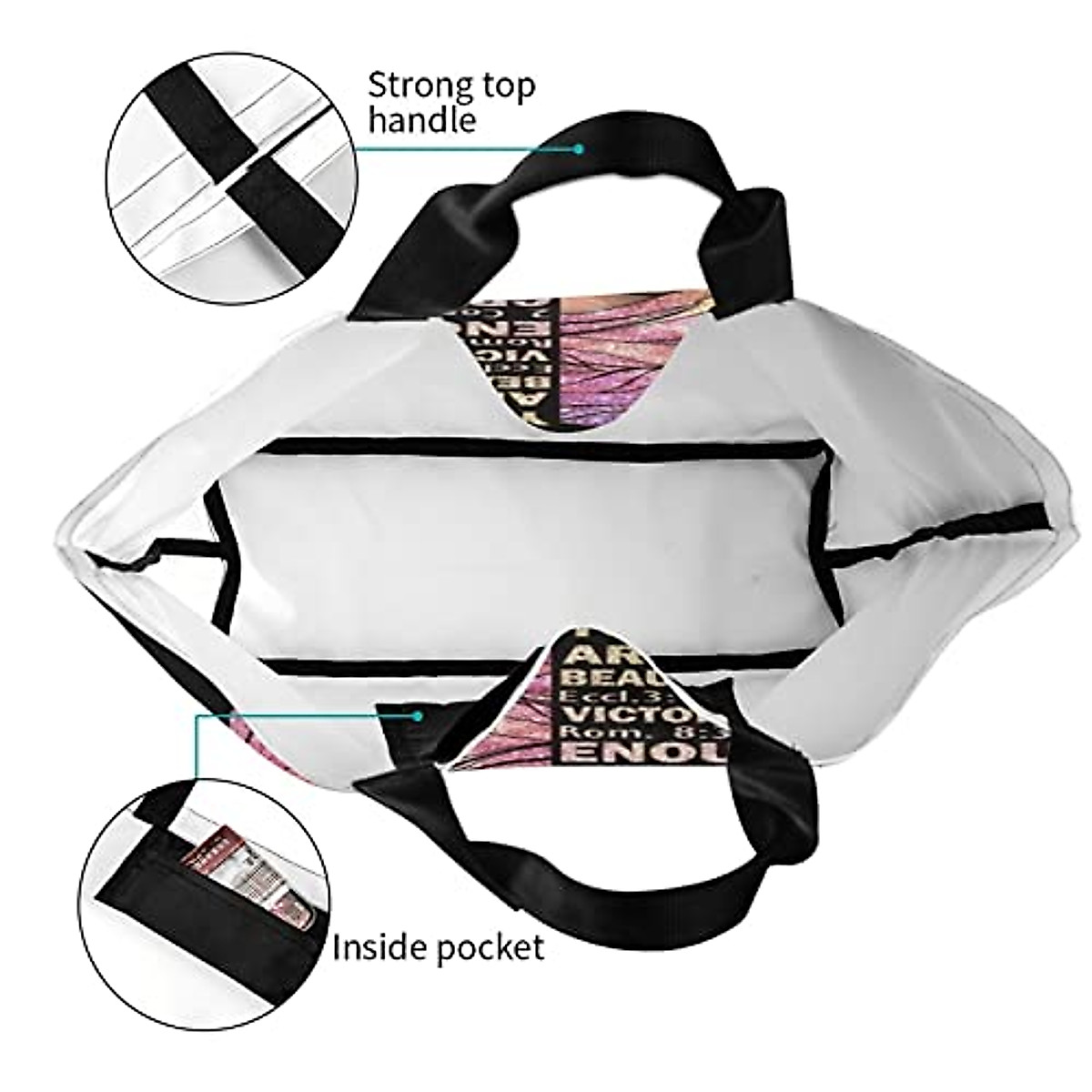 IHDABGDM african girl tote bag shopping bag shoulder bag black african girl magic shoulder bag shopping, work, groceries, gym