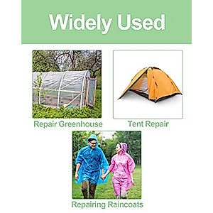 vensovo Greenhouse Covering Plastic Repair Tape - Heavy Duty 2″x108′ Garden Green House Sheeting, Plastic Polyethylene Film Repair Tape