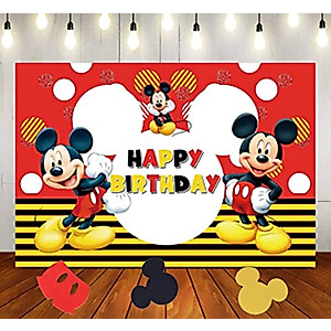 100 pcs 2inche Red Black Yellow White Mickey Confetti Boy Baby Shower Mickey Theme Party First Birthday Supplies Decorations Table Decor Photo Booth Props