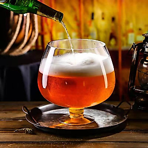 4000ml Super Big Wine Glass Extra-huge Brandy Glass Large Capacity Crystal Glass for Bar Party Wedding Family Dinner (4000ml/135.2oz)