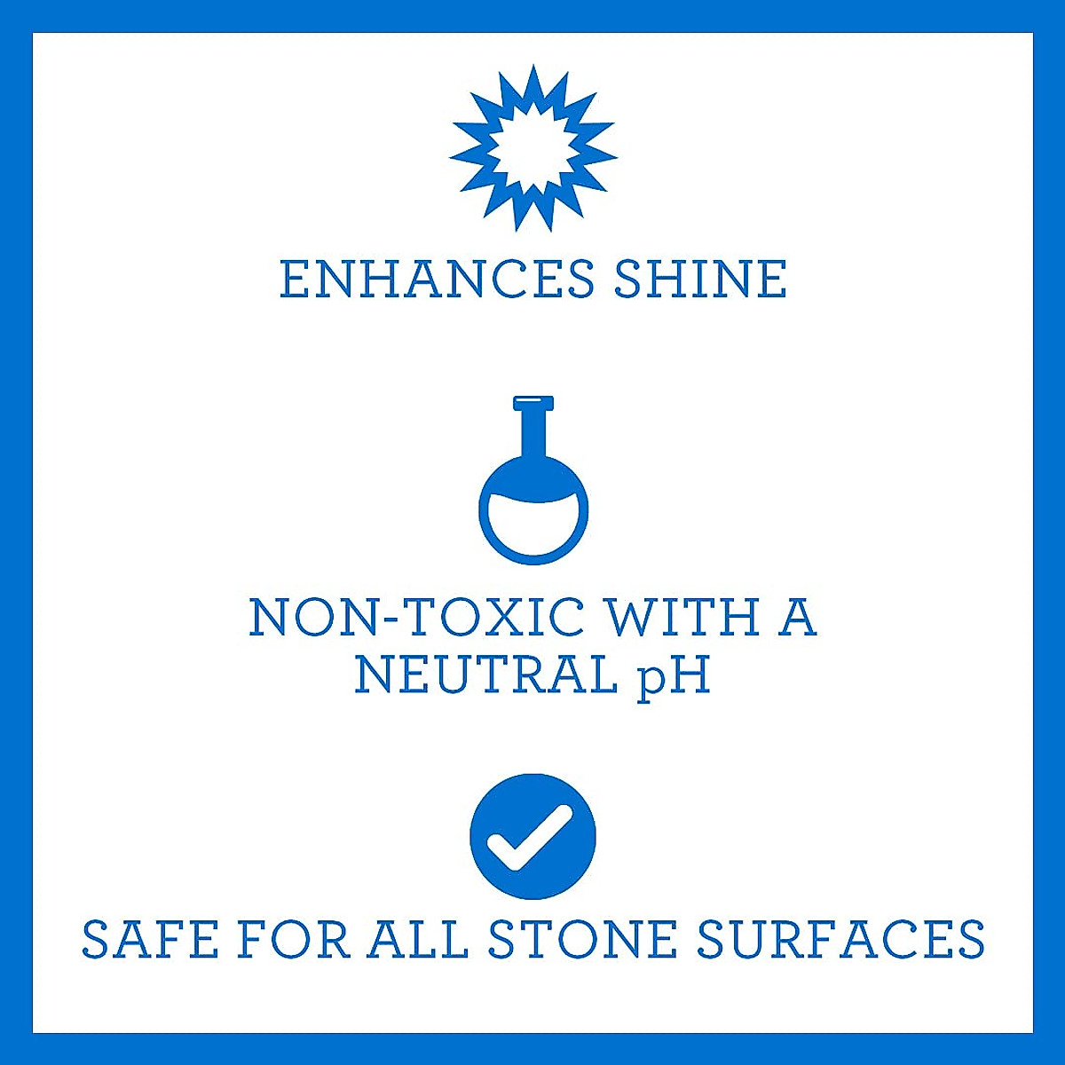 TriNova Granite Cleaner and Polish for Daily Use - Enhances Shine and goes on Streakless - for Countertops, Marble, Stone, Bathroom Tile Kitchen, Islands and More