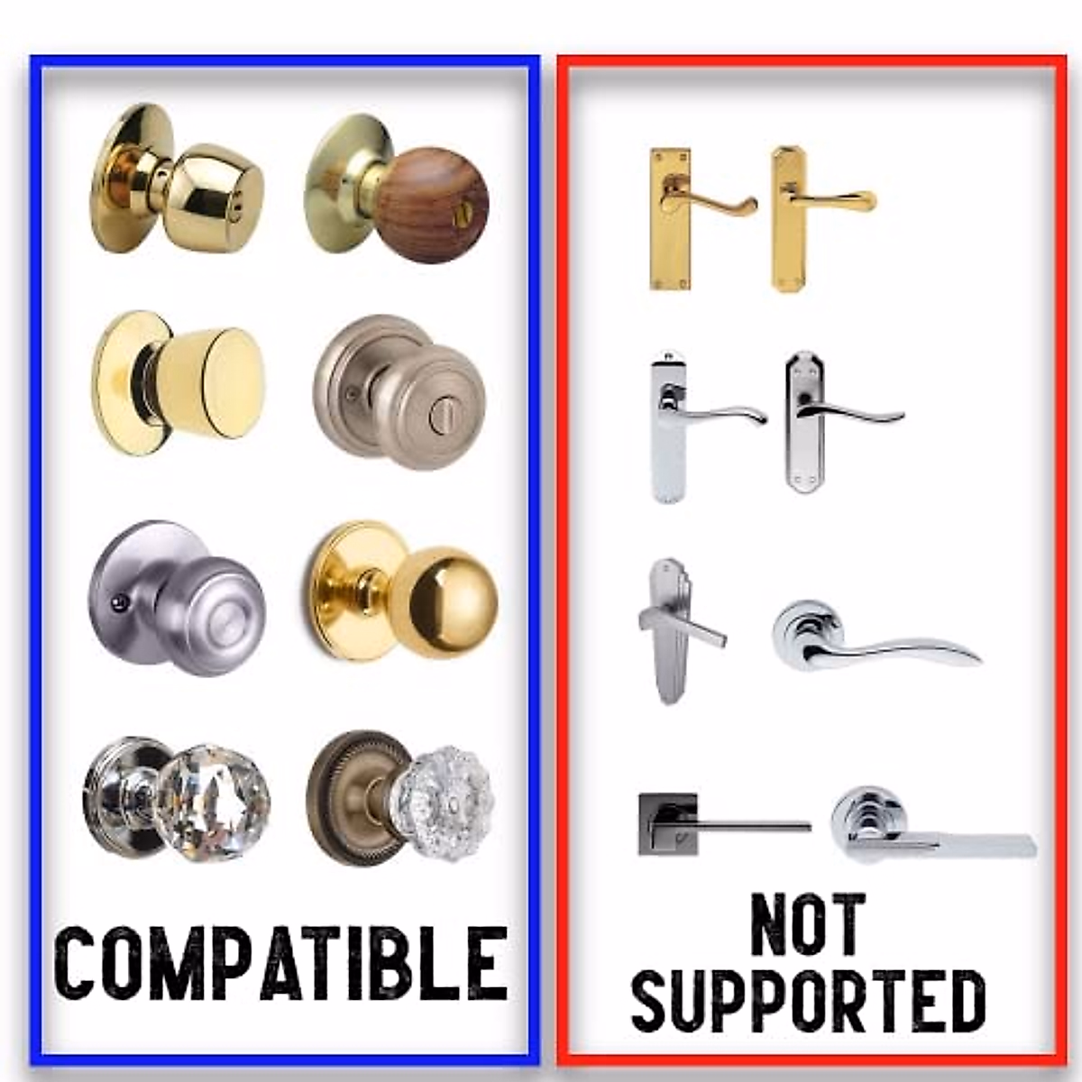 Door Knob Cover for Child Safety, Baby Proof Safety Locks for Doors, No Toxic Chemicals Passed Migration of Certain Elements Test EN71, No Tool Easy Install (4 Pack)