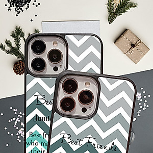 Personalized Name Phone Cases Trendy Infinity Chevron for Best Friends Girls Boys Women Rubber Cover Applicable to Samsung Galaxy A02S A03S A10 A12 A13 A32 A33 A42 A50 A51 A52 A53 A71 (5G) (Chevron)