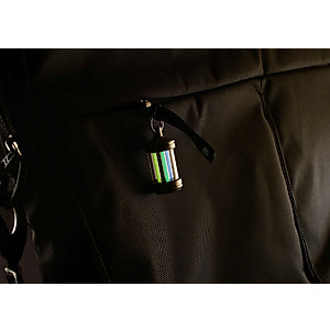 TEC-T323-3W Isotope Reactor Fob - Titanium Tritium Lantern - Accepts 3mm x 23mm Tritium Vials - Camping Accessories - Gifts for Men - Glow in the Dark Keychain Accessories - Survival Gear - Cool Stuff