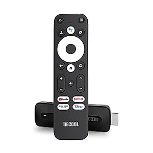 TV Stick Android - MECOOL KD3 Android TV Stick with Google Netflix Certified, Dol-by Audio 4K Streaming Stick with 2GB RAM and 8GB ROM Supported 2.4G/5G WiFi with Remote Control